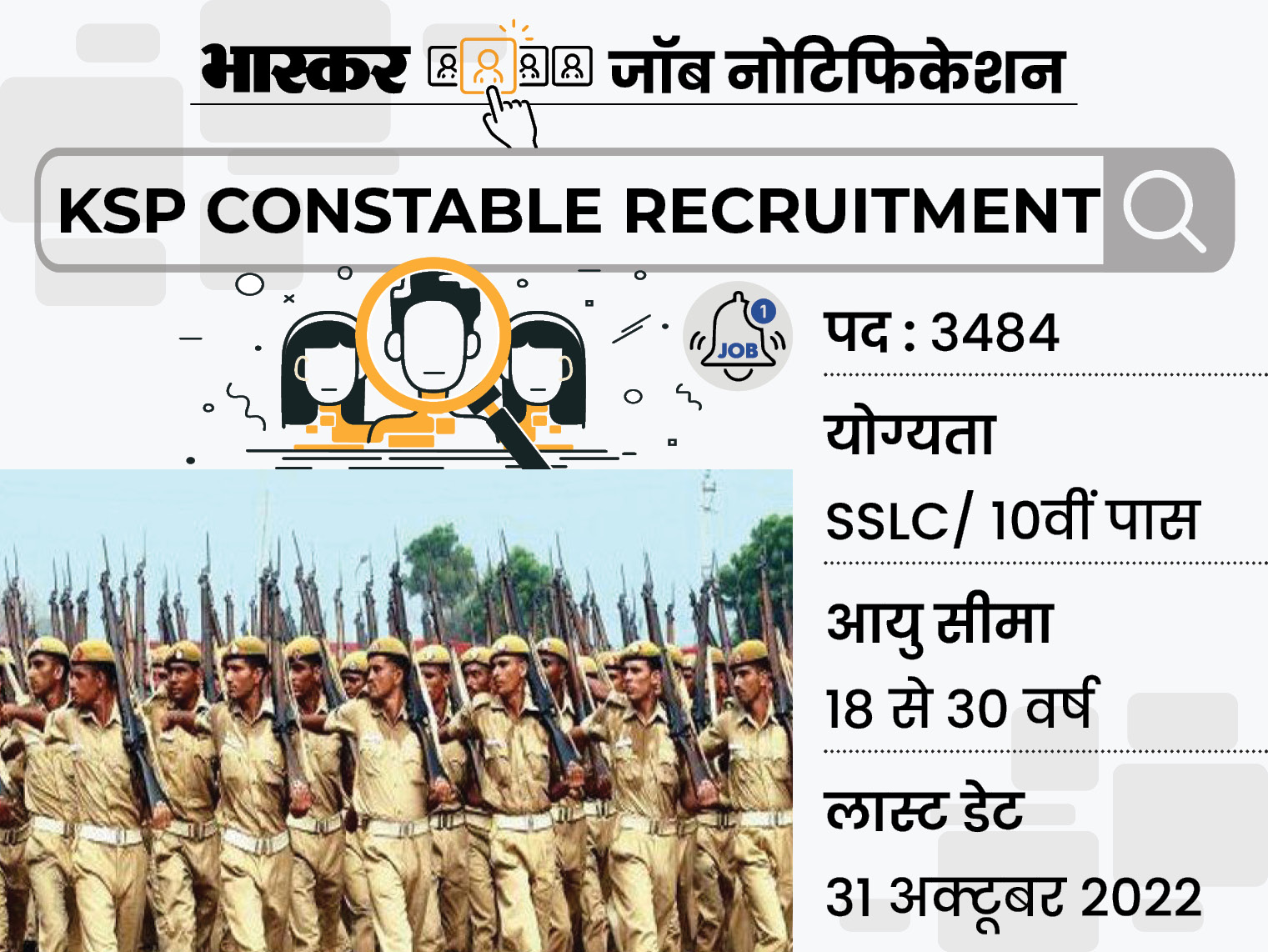 Karnataka State Police Recruitment for 3484 Constable Posts, Apply by ...