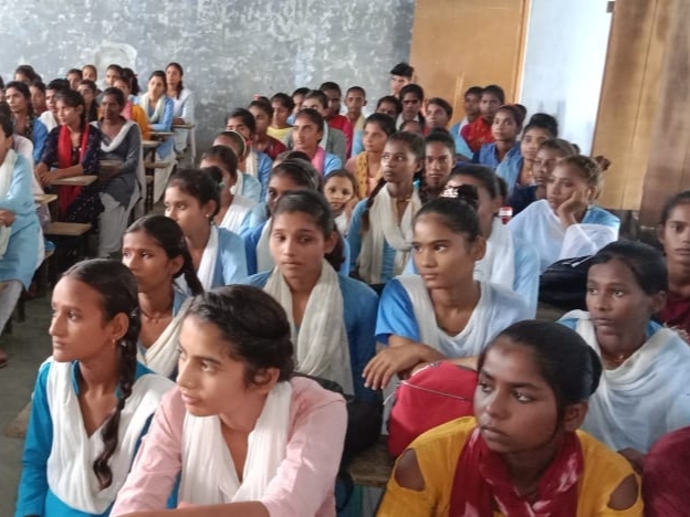 Hindi fortnight being run in Bidhuna Calligraphy writing competition ...