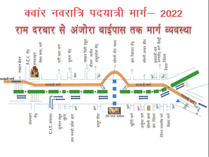 Police alert in Dongargarh regarding Navratri, road map released ...
