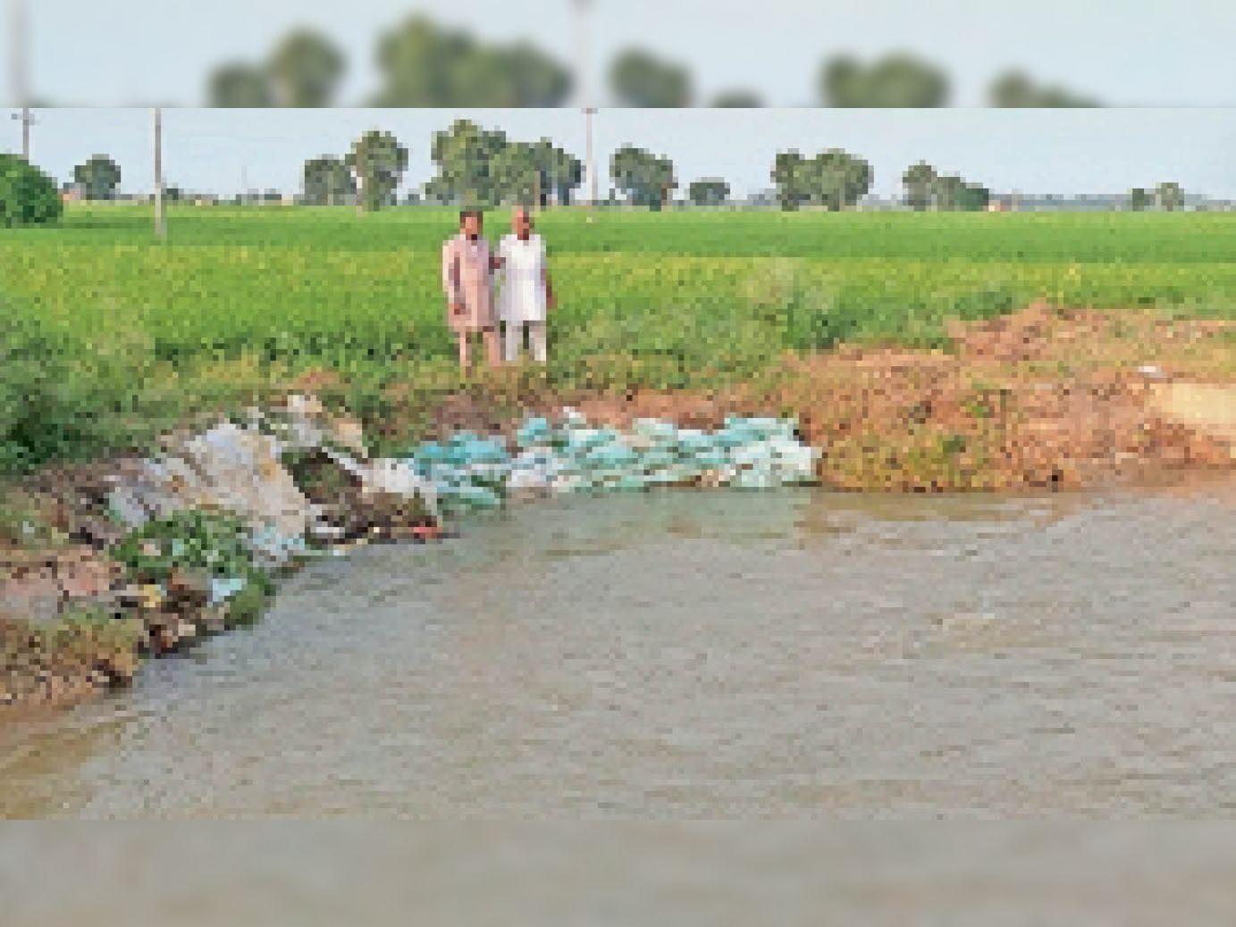 Sirsa Major canal embankment on the verge of collapse