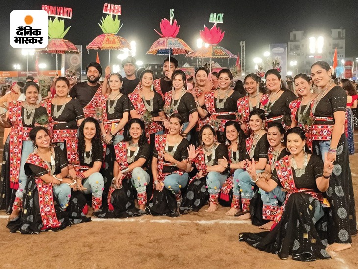 Jaipur Abhivyakti Garba Mahotsav Video & Photos | Navratri 2022 | 300 मीटर दौड़ने जितनी एनर्जी ...