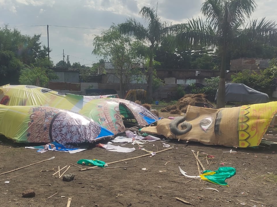 : The largest effigy of 61 feet Ravana is being built, Ravana will be ...