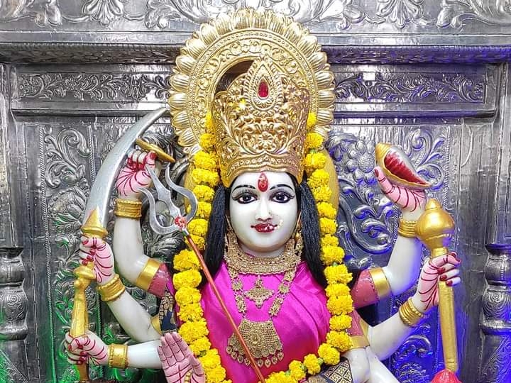 400 years ago the golden statue of Mahamaya was installed at this place ...