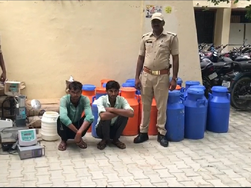 Police recovered huge quantity of milk and chemical equipment for ...
