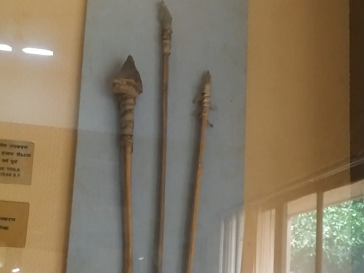 An arsenal in Bhopal, in which weapons like Dibba Bomb, Matchlock ...