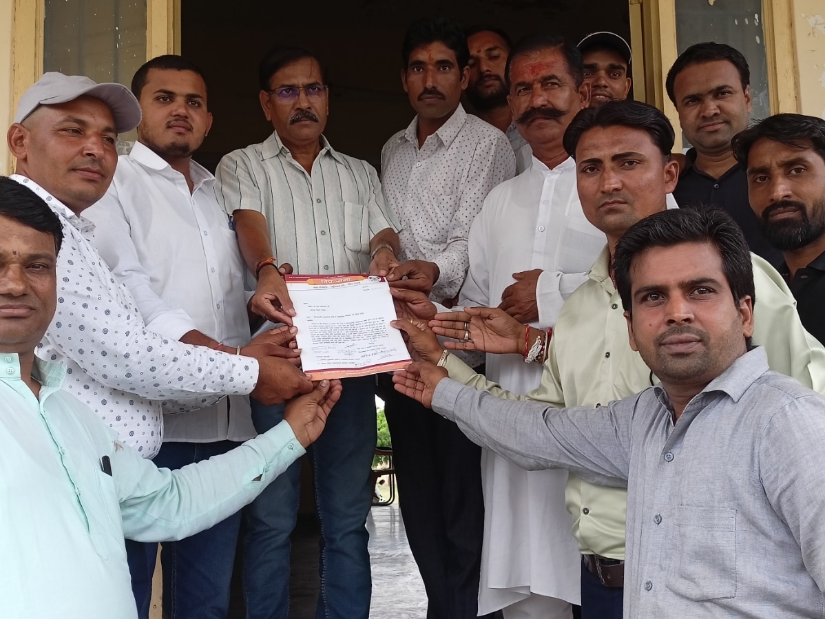 Vipra army protested in Chaksu, memorandum submitted to SDM in the name ...