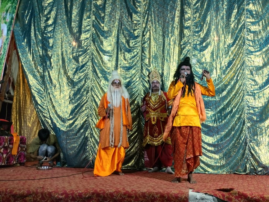 Sri Ramlila organized in Ganjmoradabad Demonic Tadka and demon Marich ...