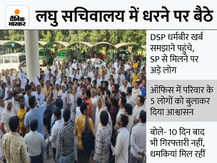 Panipat Dinesh Gujjar Murder Case; People Demonstrated In Mini ...