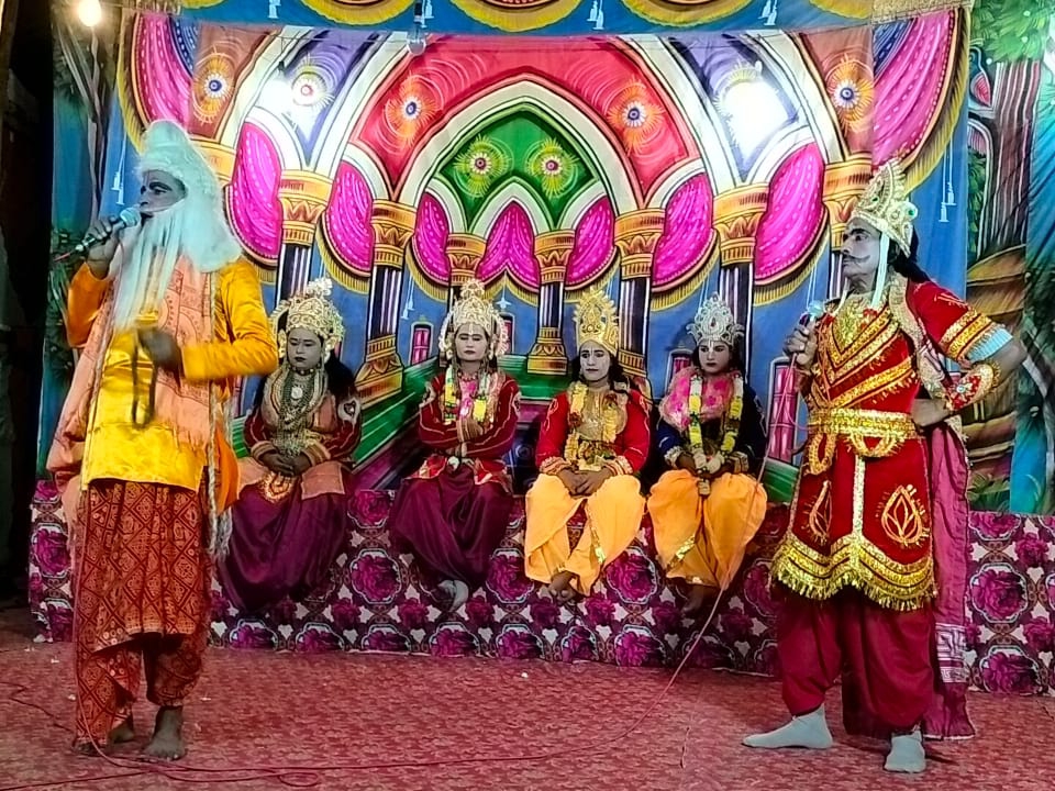 Sri Ramlila organized in Ganjmoradabad Demonic Tadka and demon Marich ...