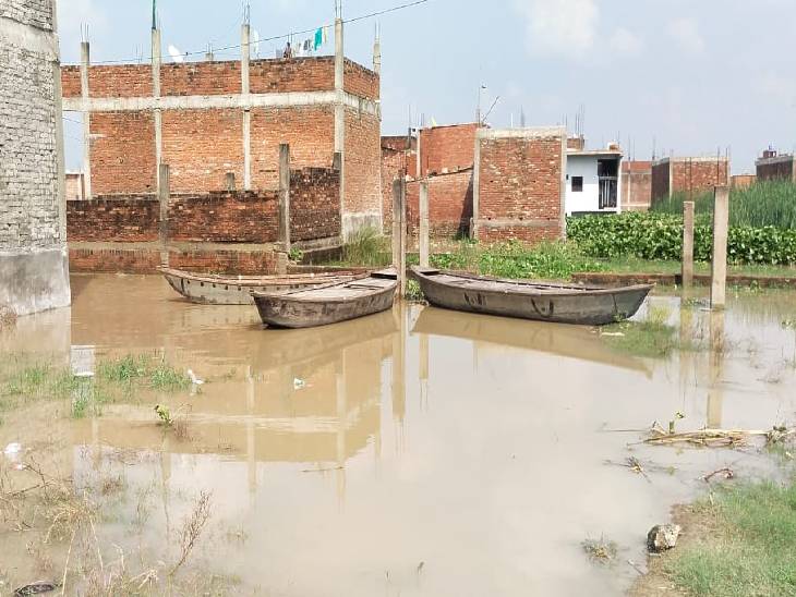 Ganga's water level reached the warning point, flood water started ...