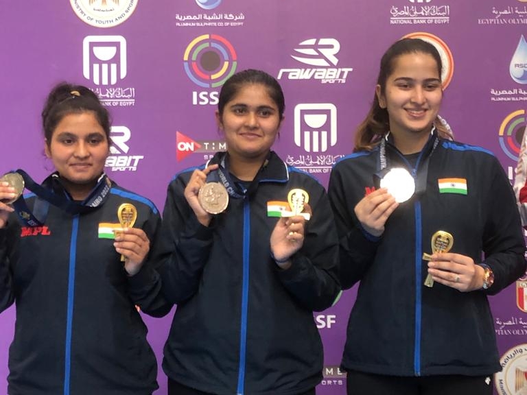 Narnaul's Rhythm Sangwan wins silver, ISSF World Championship Pistol ...
