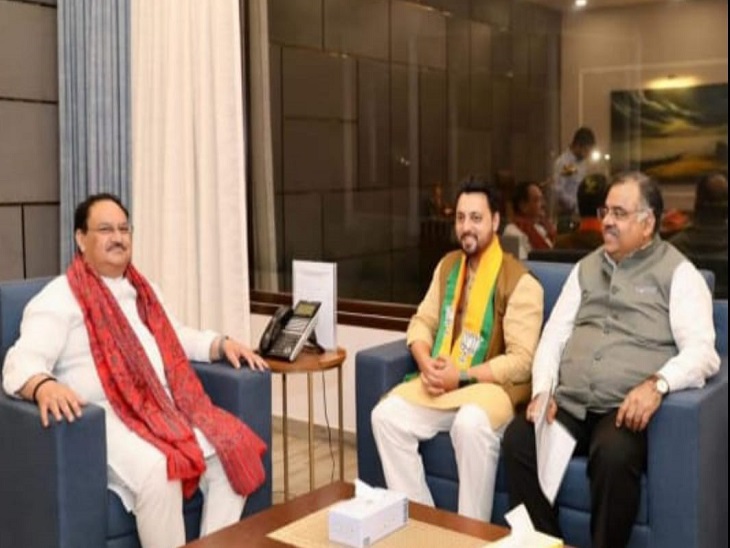 Mandi : Aditya Vikram Singh And Aashray Sharma Join BJP | BJP के हुए ...