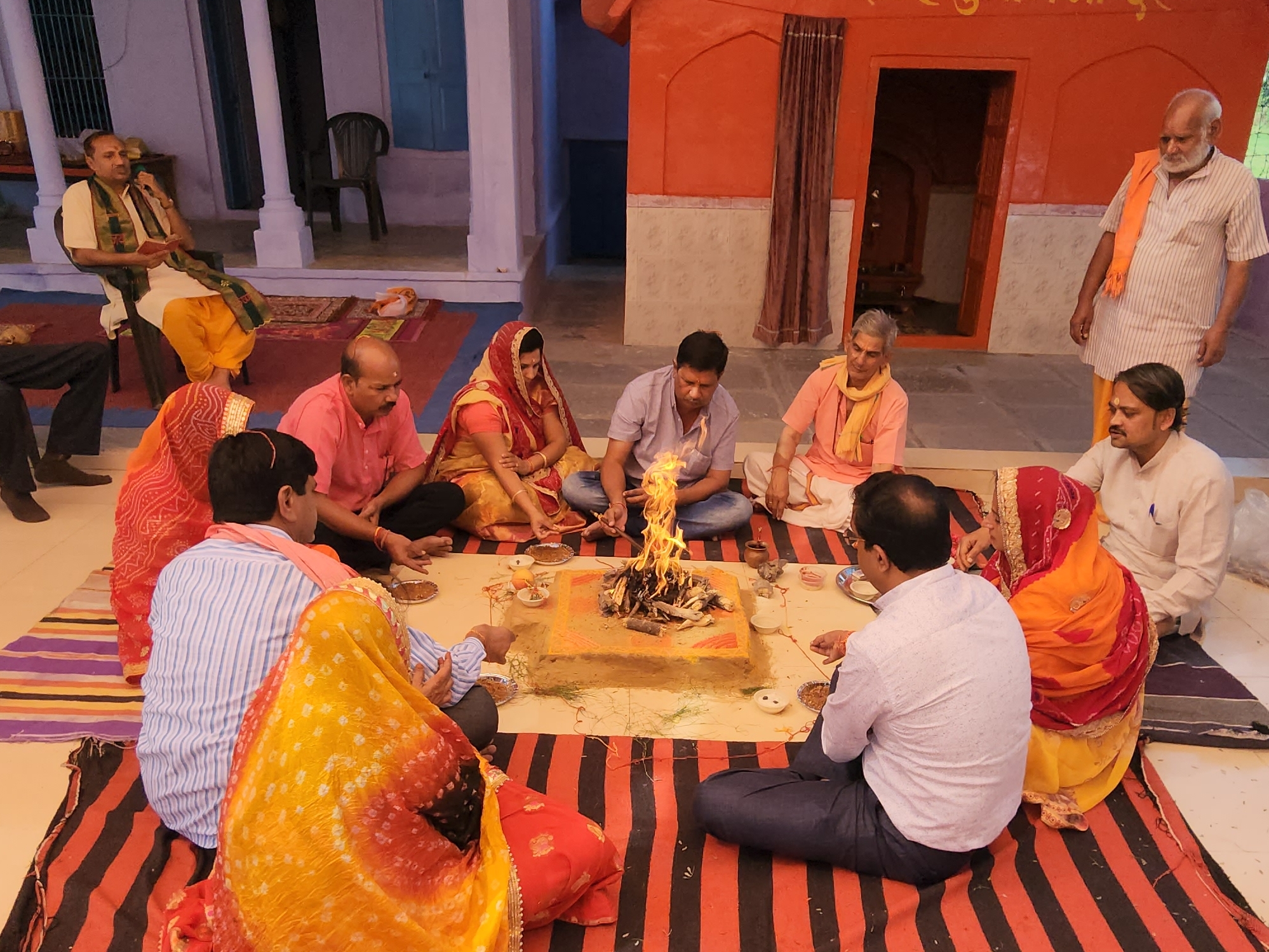 Havan took place after worship on the first day, offerings were made to ...