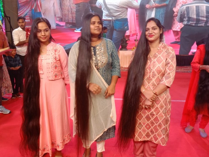 Rajasthan kota Vinita of Karauli won the long hair competition ...