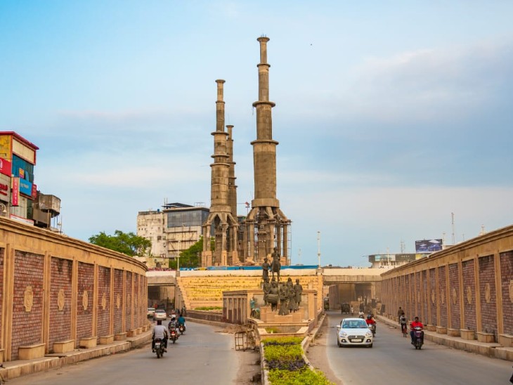 Rajasthan kota Drone video of development works in the city Udh ...