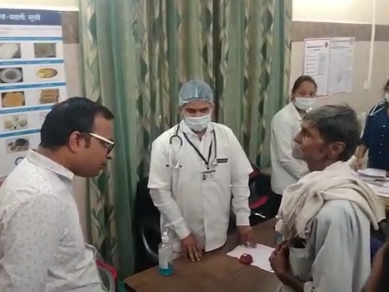 Inspected the district hospital, gave instructions regarding following ...