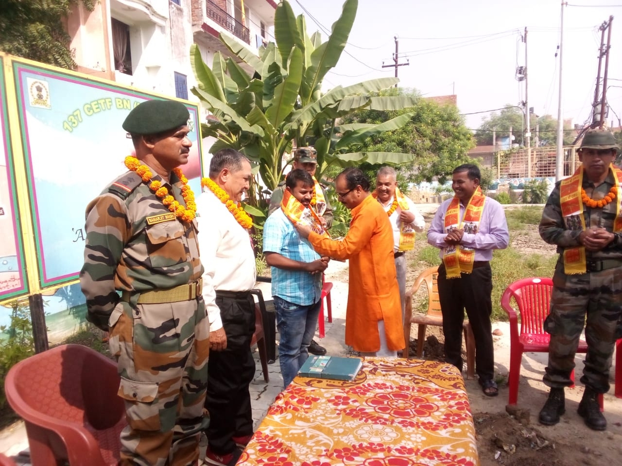 The soldiers of Ganga Task Force Battalion planted trees and informed ...
