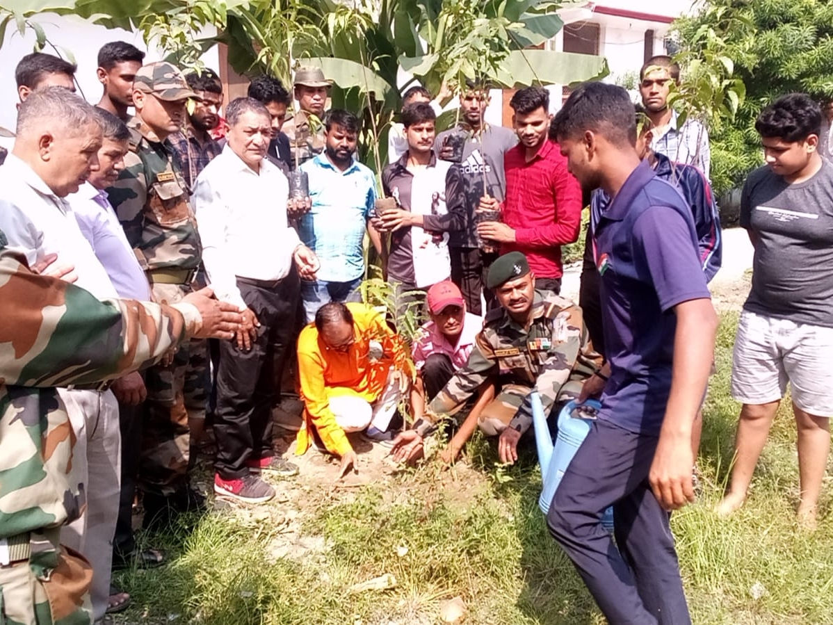 The soldiers of Ganga Task Force Battalion planted trees and informed ...
