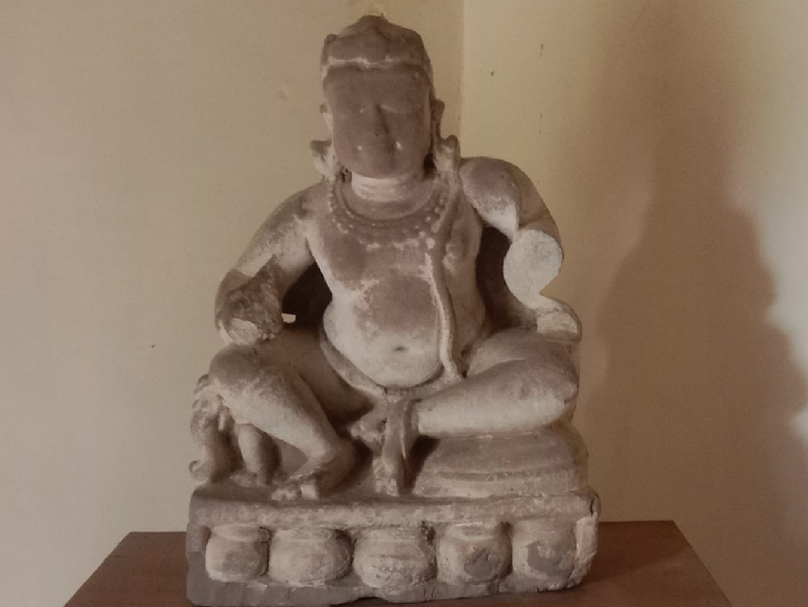 10th and 12th century statues of 4 Kubera in the Rani Damayanti Museum ...