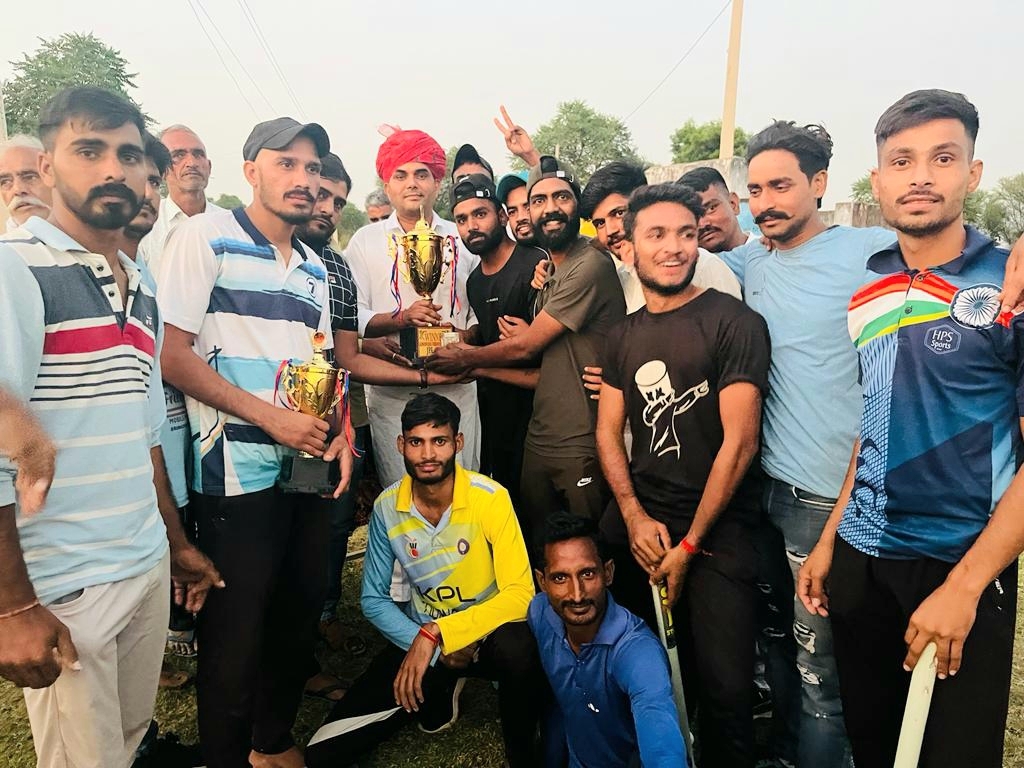 Khejroli winner and Khedi runner up, 16 teams participated | जानकीपुरा ...