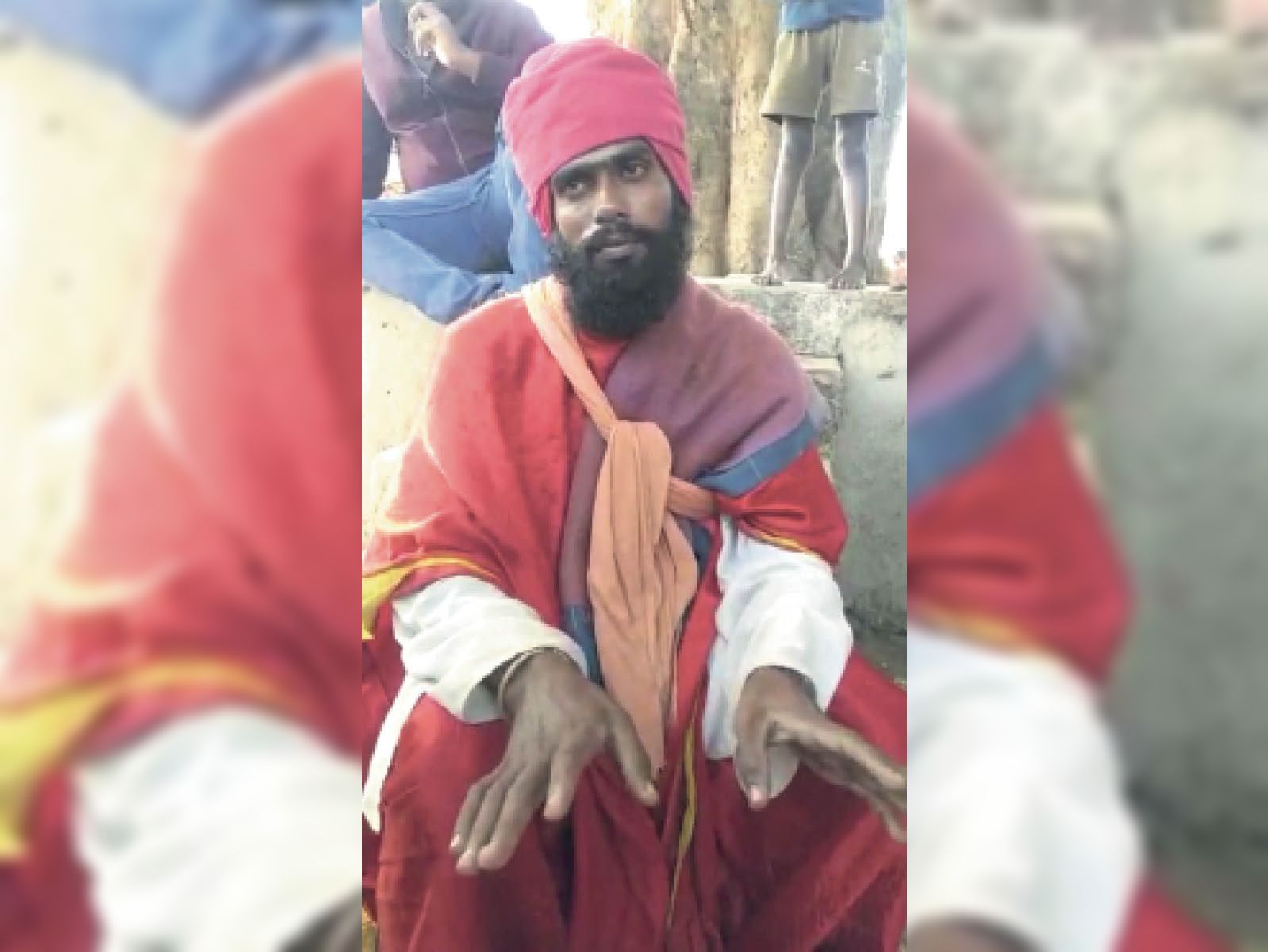 A youth of a particular community was asking for alms in the guise of a ...