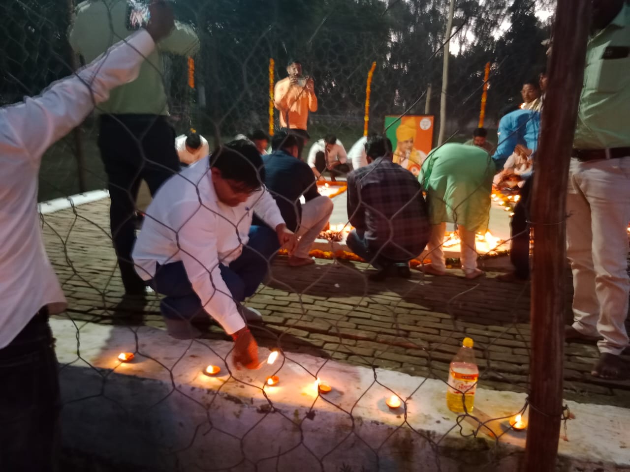 Celebrated at Babuji's funeral place Deepotsav festival Lighted with ...