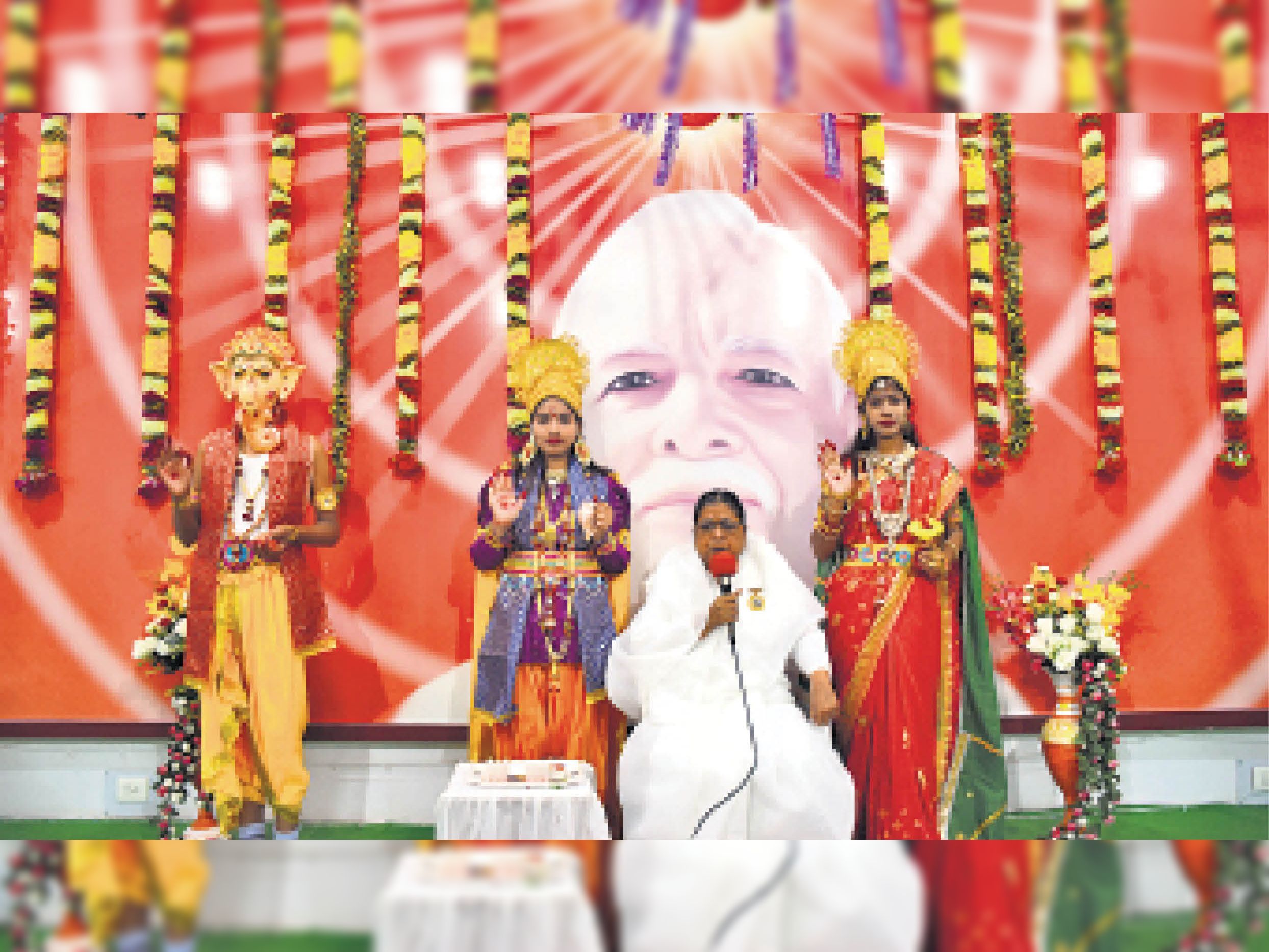 Inauguration of Chaitanya tableau of Mahakali, Mahalakshmi and Shri ...