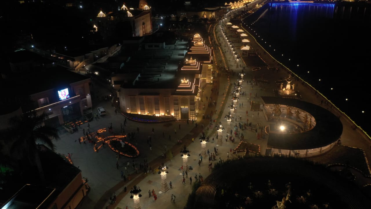 Diwali-Drone Video in Mahakal Lok with Children of Destitute Home | 1 ...