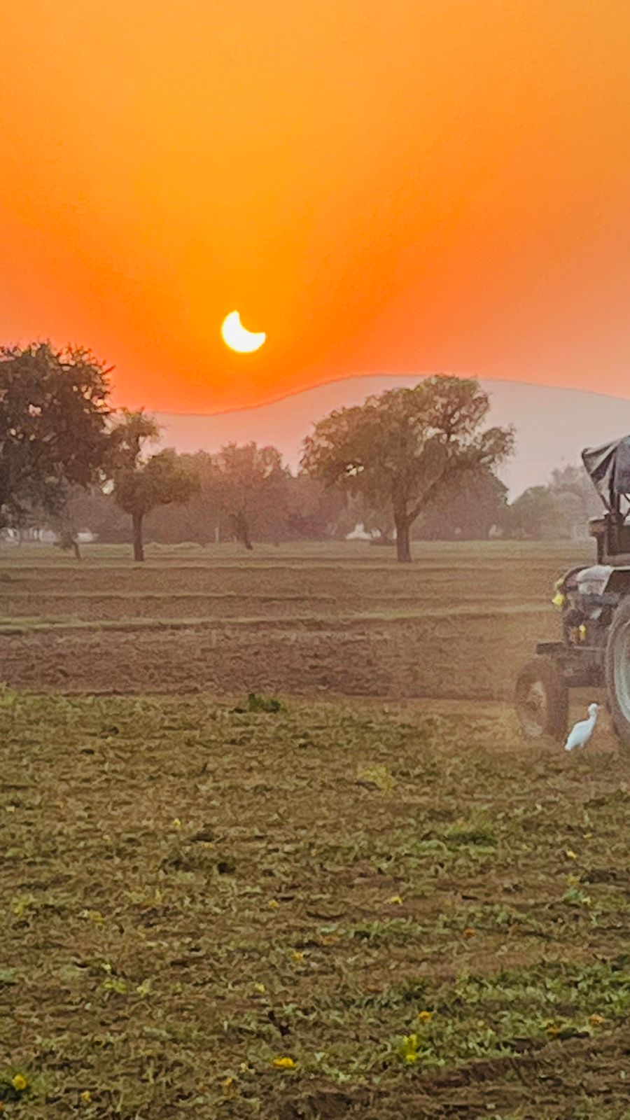 The sun looked like the moon in Behror, the pictures captured in the ...