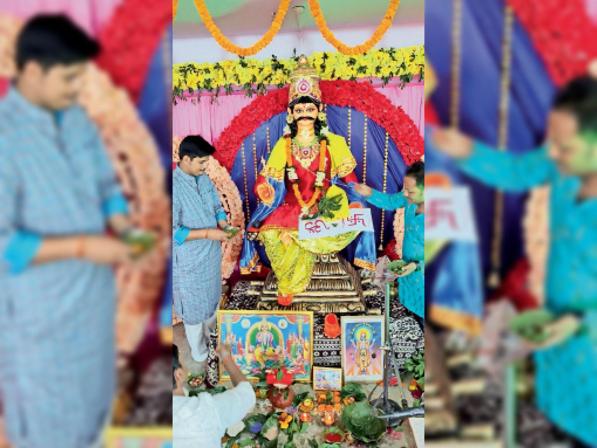 The Kayastha family worshiped Chitragupta with devotion in Chitragupta ...