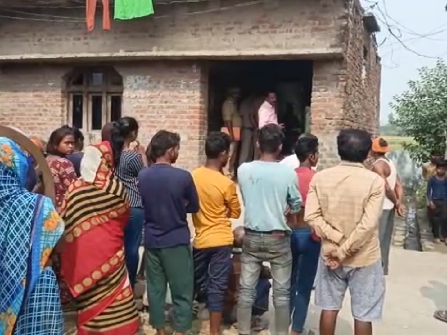 He hanged himself on a noose, both died, the family had gone to the ...