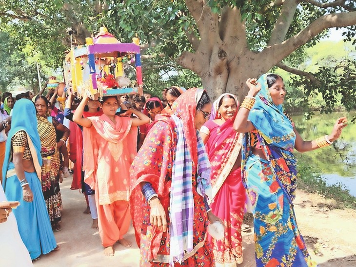 Festival of Gauri Gaura celebrated in Laffin Kala | परंपरा: लाफिन कला ...