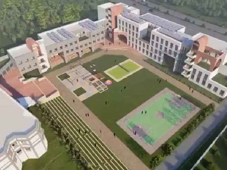 CM Rise School: Bhoomipujan of new building construction in Sabalgarh ...