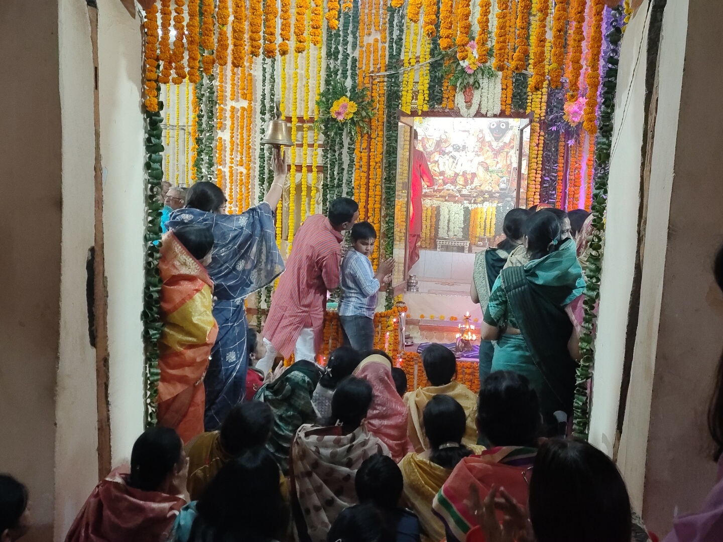 After Maha Aarti, Lord Jagannath was offered Bhog, a large number of ...