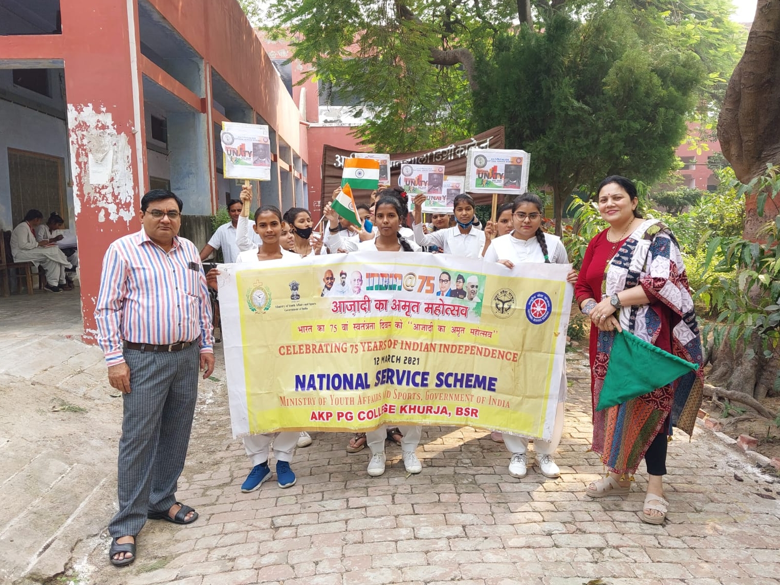 Students took the pledge of unity, poster competition was also ...