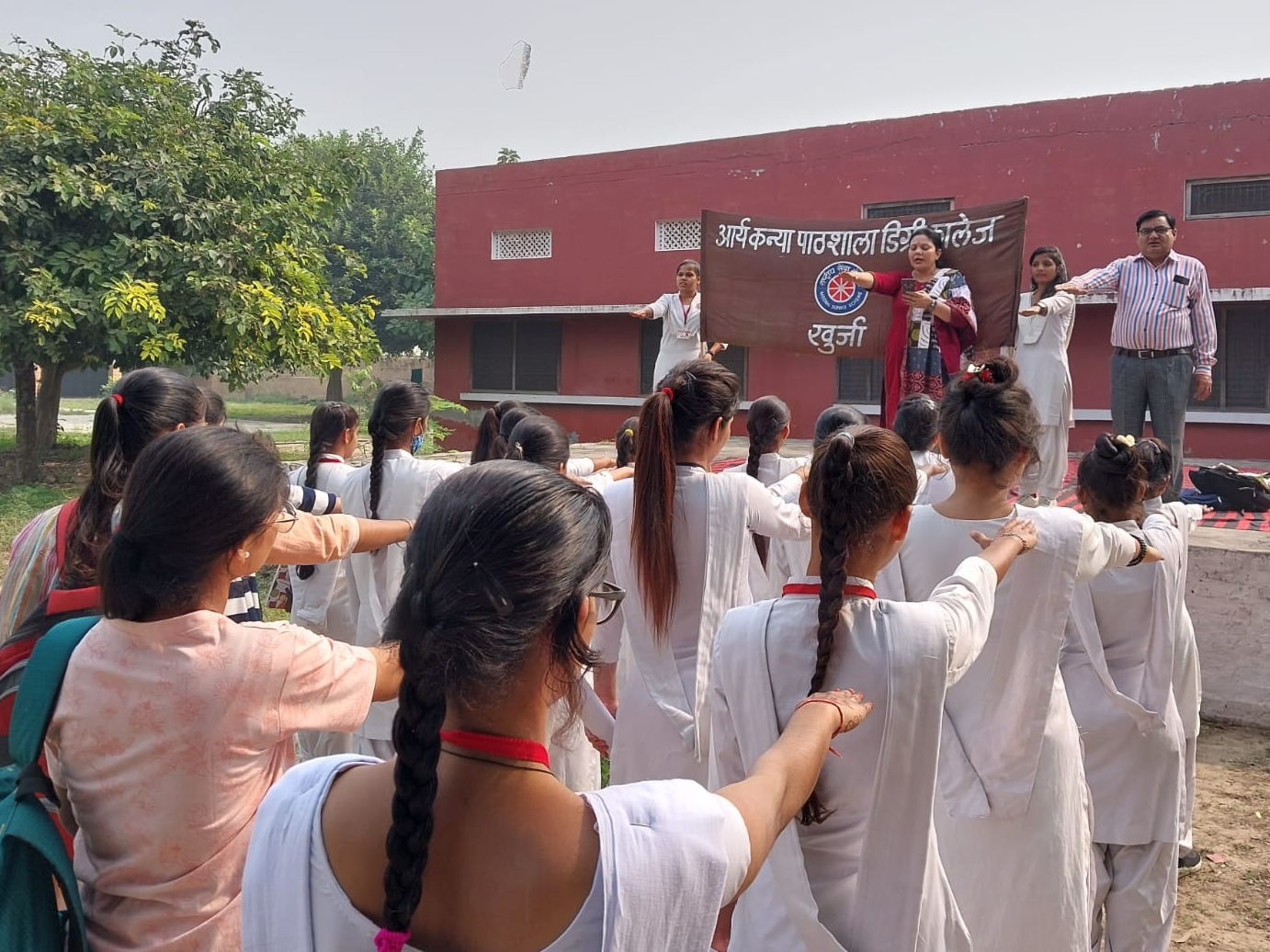 Students took the pledge of unity, poster competition was also ...