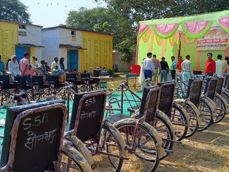 79 children got equipment, 11 children got tricycle and 36 got hearing ...