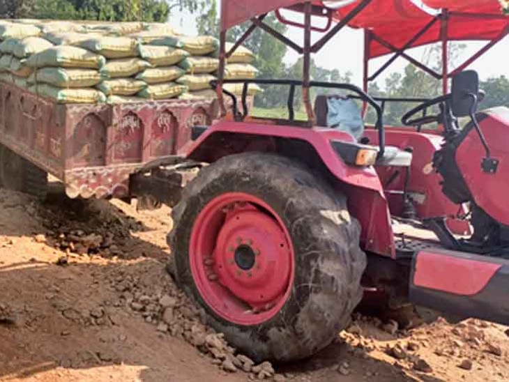 Increased danger due to incomplete road construction, cement-laden ...