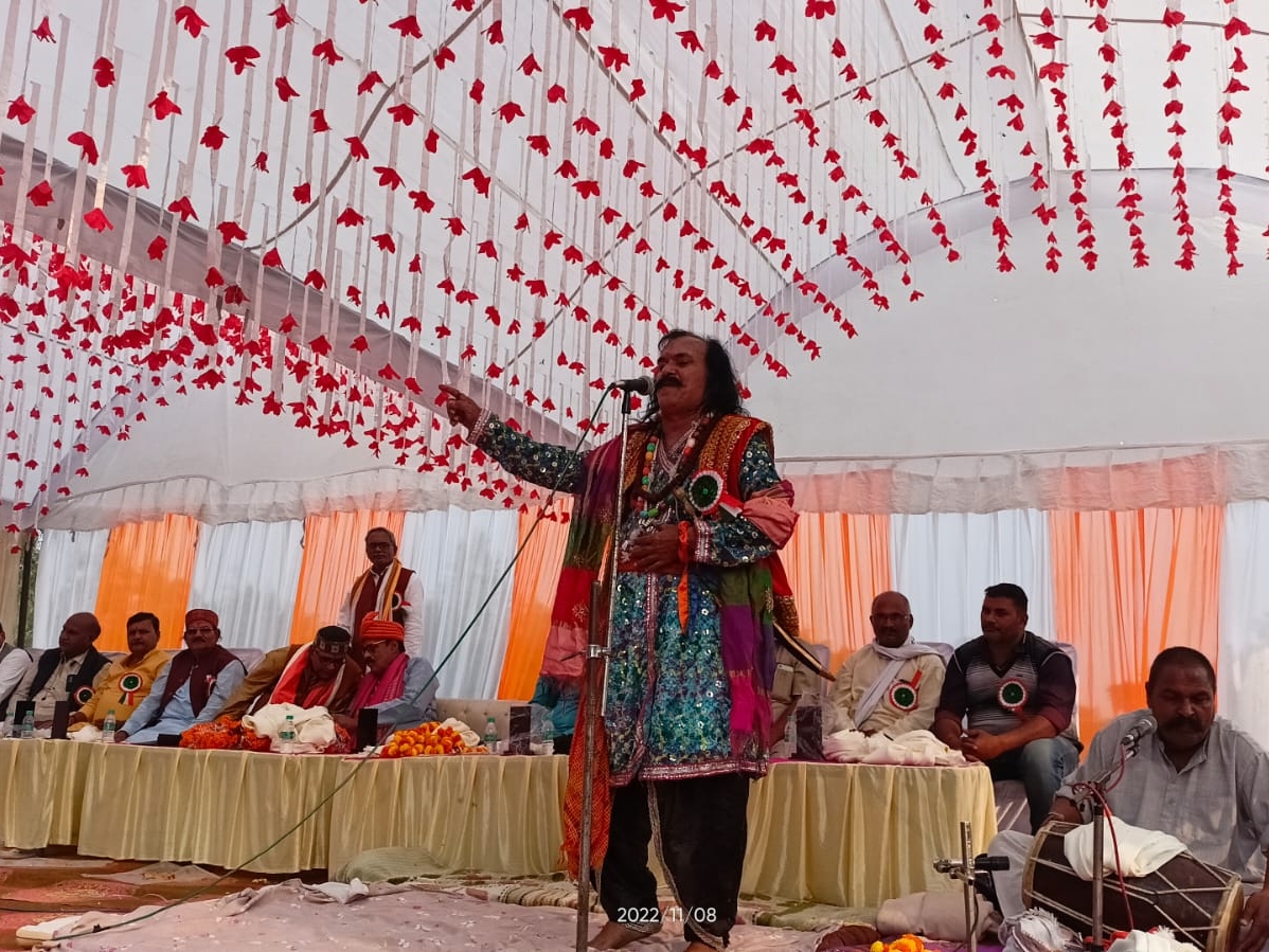 Aalha singing organized in Gangapur of Jaisinghpur Singer Faujdar Singh ...