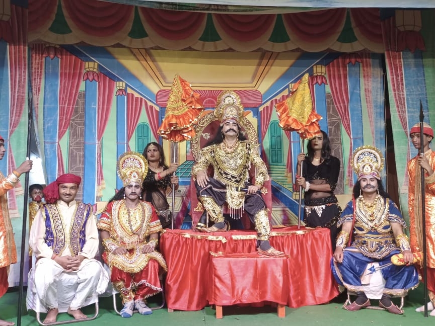 Artists staged Kishkindha Kand on the eighth day in Siddharthnagar ...