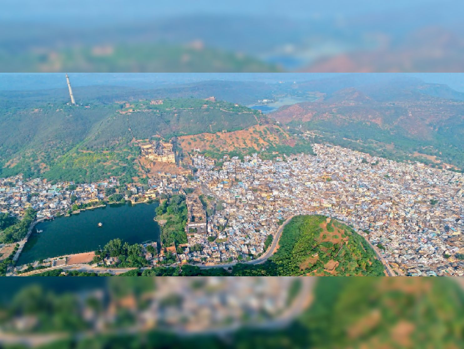See the picture of Navalsagar, Garh Palace, Jaitsagar and the city in a ...