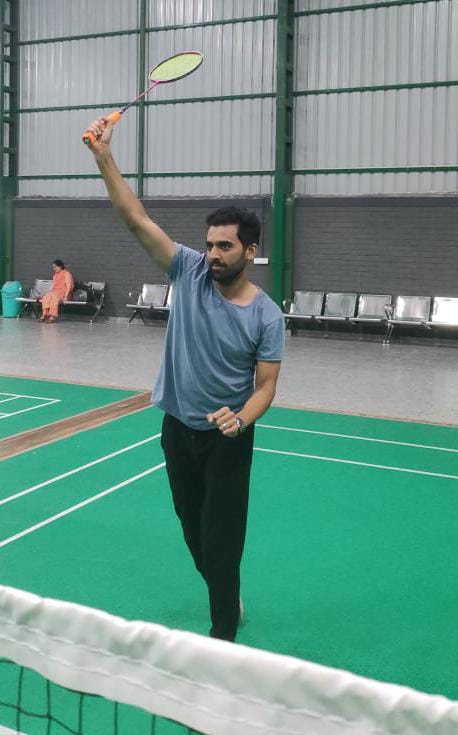 Sweated playing badminton for hours to stay fit, opened badminton ...