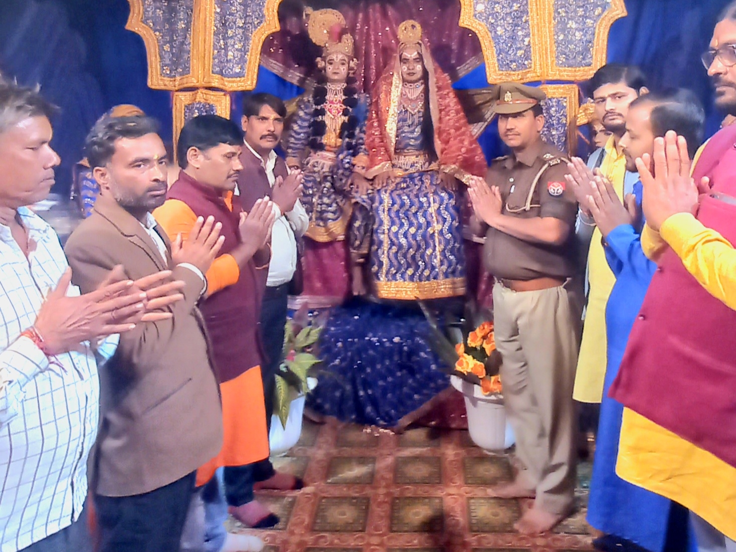 On the second day, the artists staged the birth of Ram, all the ...