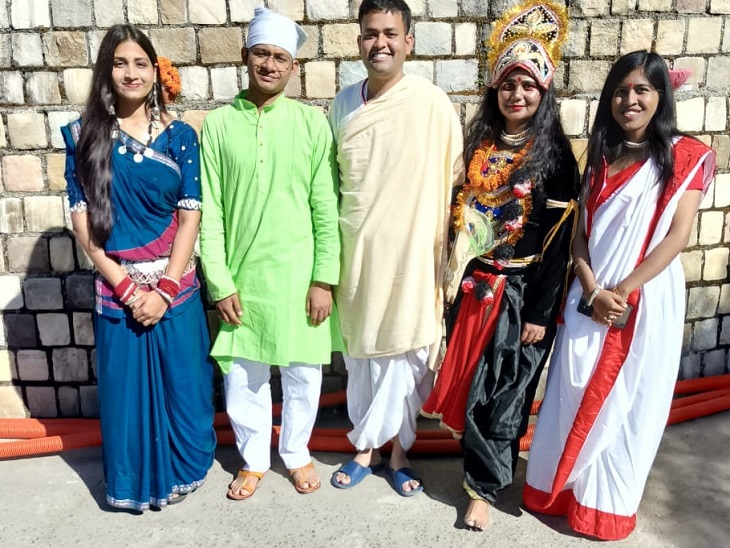 Shraddha Shukla sang the state song in Mussoorie, future officer appeared in Chhattisgarhi Lugra ...