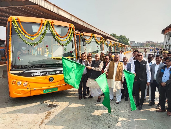 20 new e-buses launched from Ahirwan depot.kanpur | कानपुर शहर को मिली ...