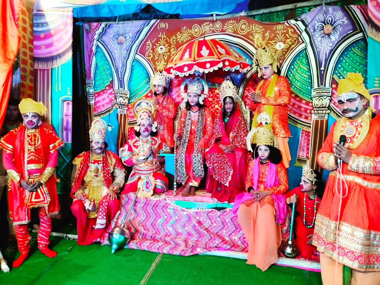 The story from Ram's birth to Ravana's slaughter was staged for 11 days ...