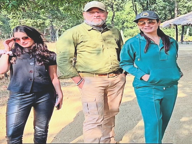 Actress Raveena Tandon arrived with her daughter for a safari in the ...