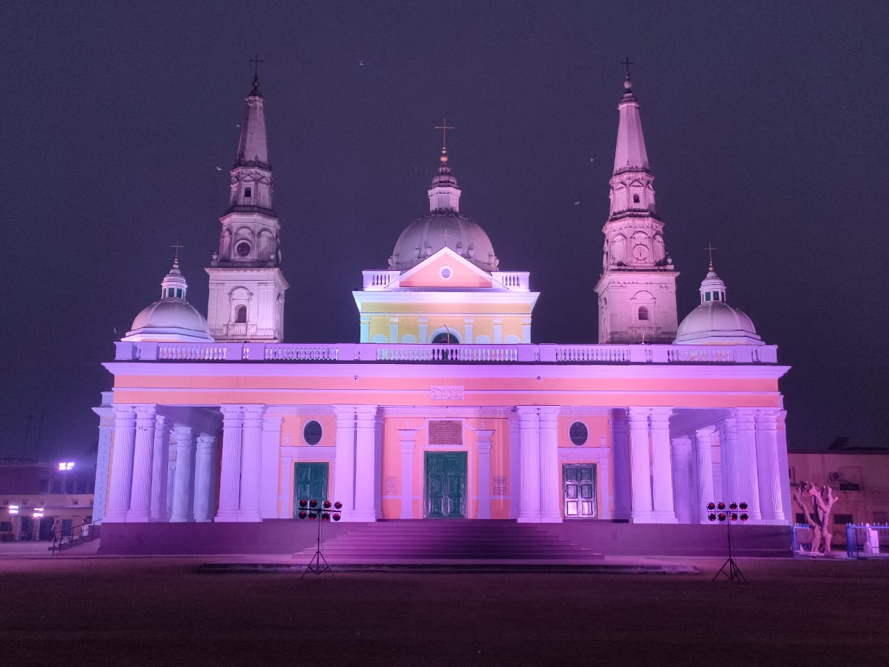 Lighting done in Kripa Mata Church Sardhana in Meerut, 200 year old ...