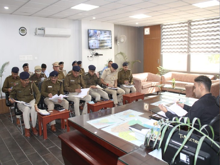 HTET Exam Center Hisar Police SP Lokender Singh Arrange Security System ...