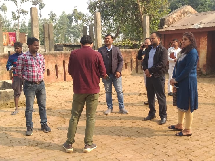 Ground reality test of the arrangements being given to the cows ...